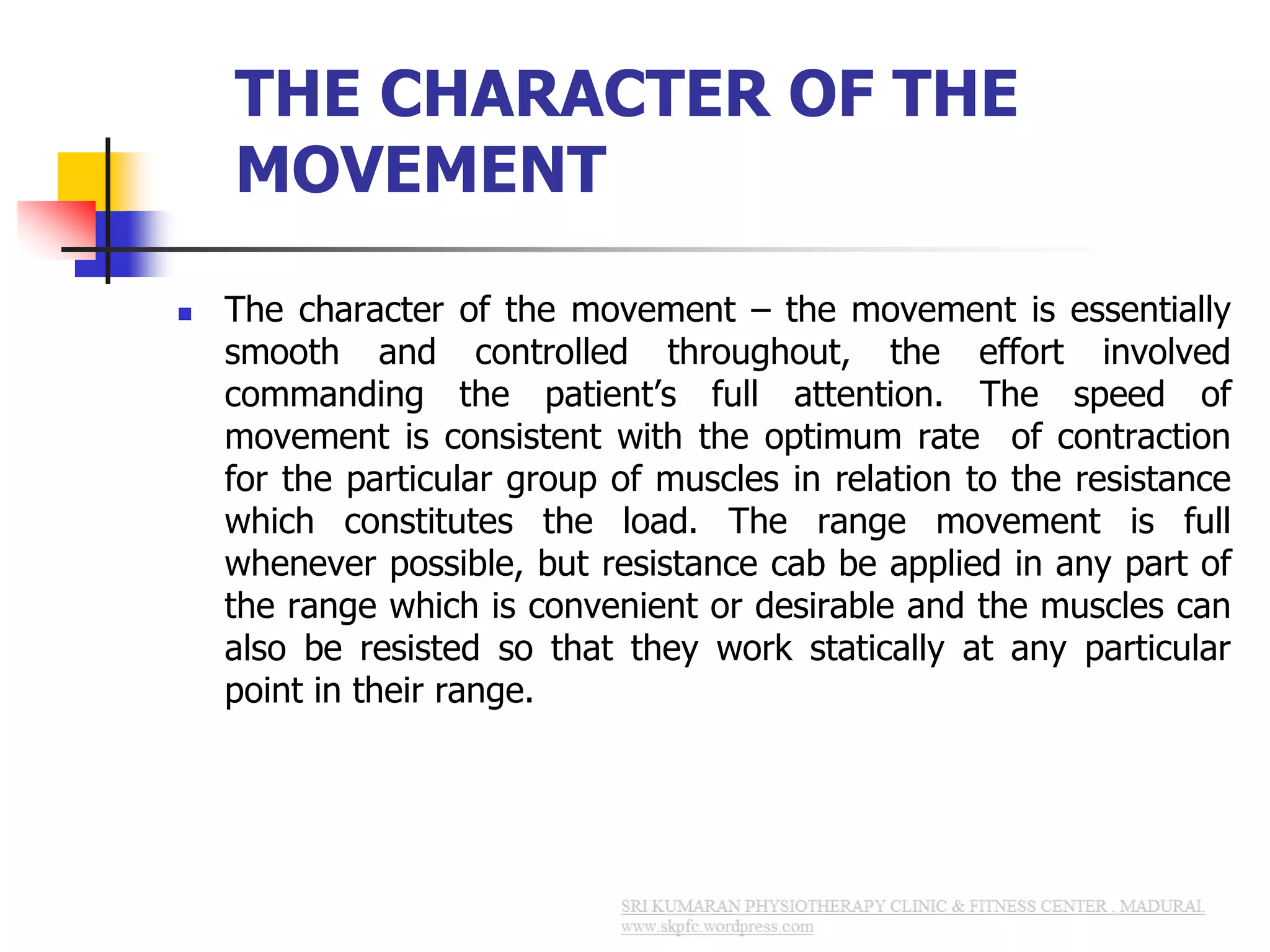 Active movement resisted exercises | PPT