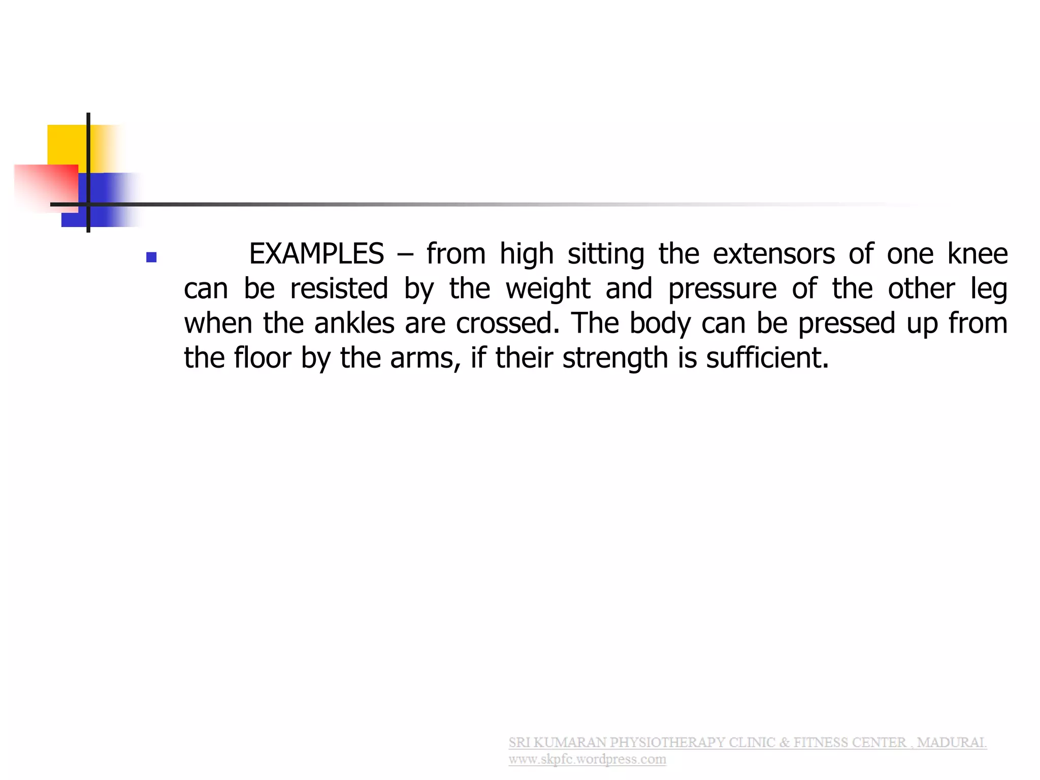 Active movement resisted exercises | PPT