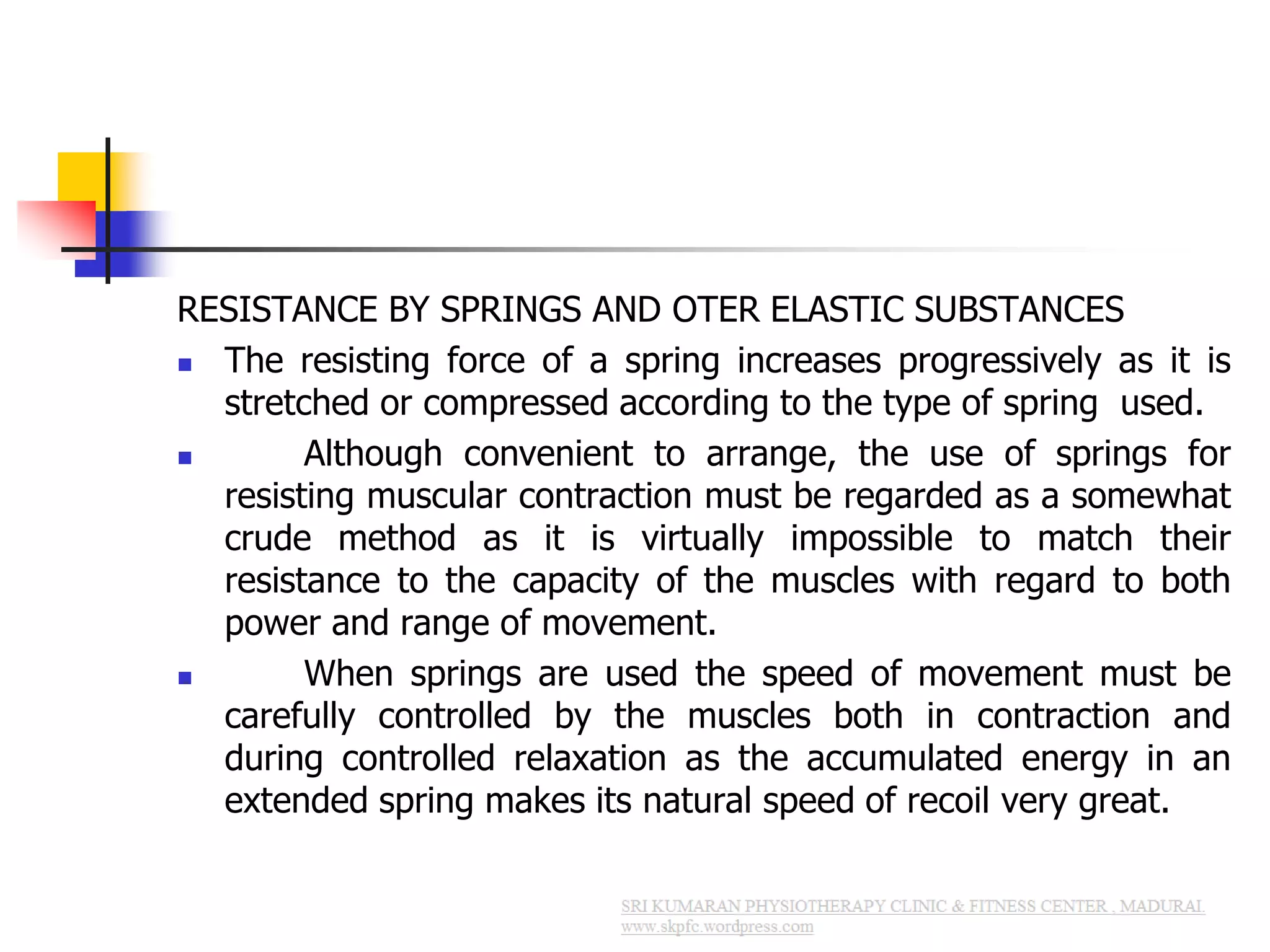 Active movement resisted exercises | PPT