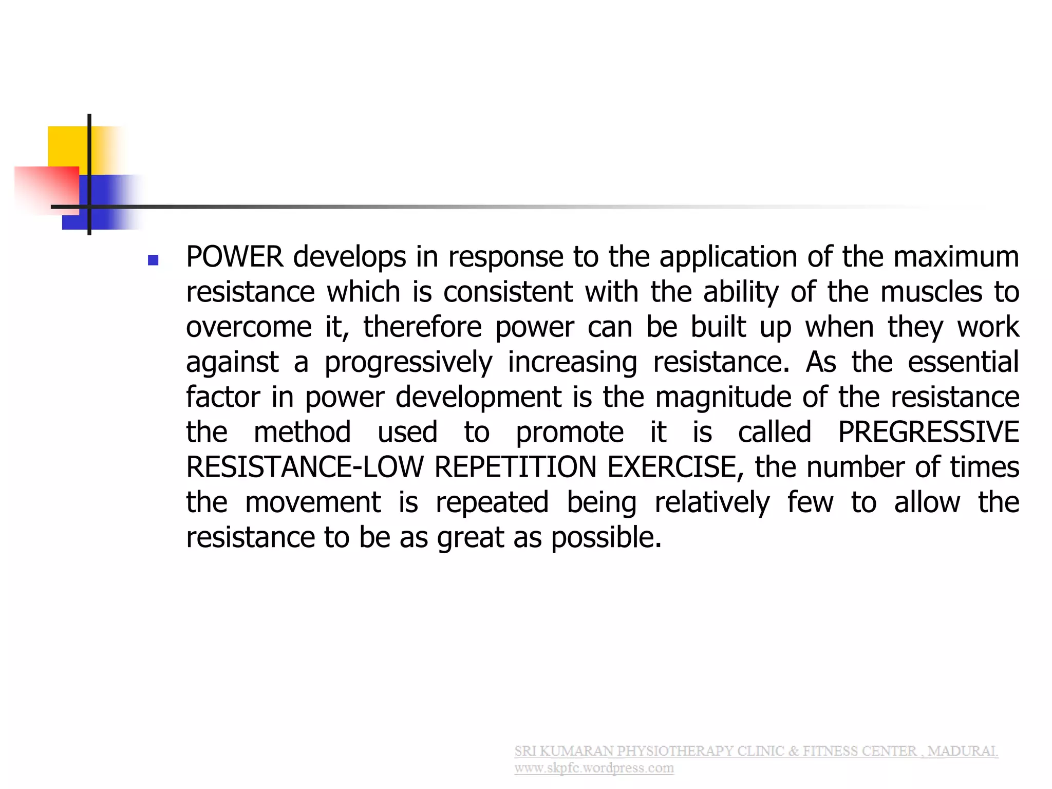 Active movement resisted exercises | PPT