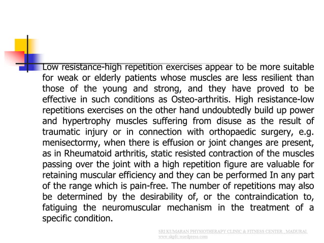 Active movement resisted exercises | PPT | Physical Therapy | Wellness