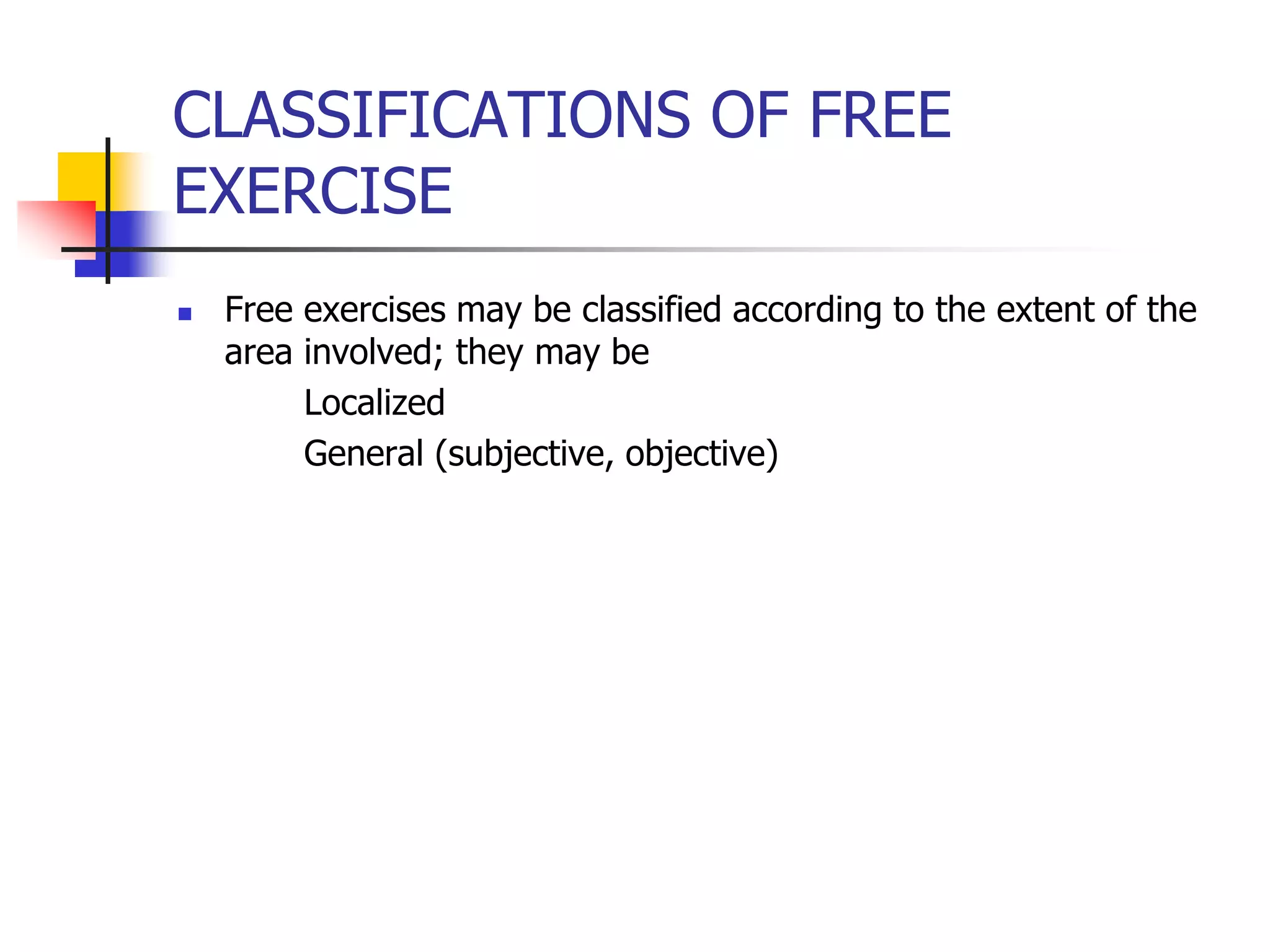 Active movement free exercise | PPT