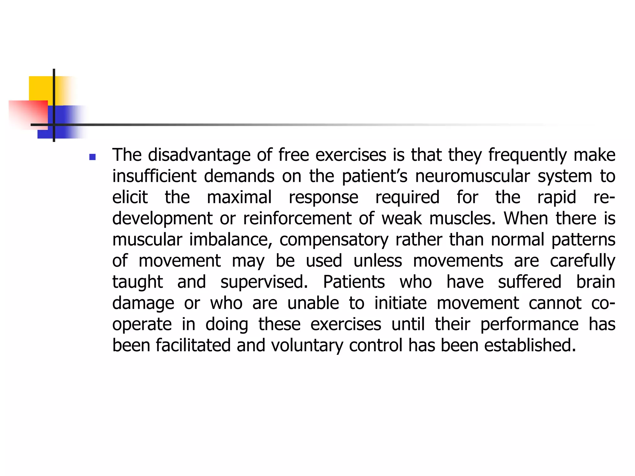 Active movement free exercise | PPT