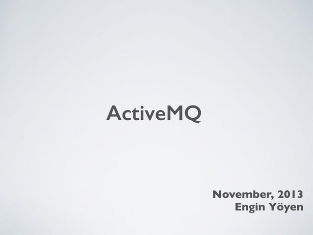 Apache ActiveMQ | PDF