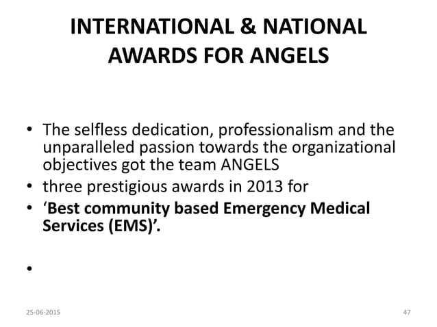 Active network group of emergency life savers | PPT