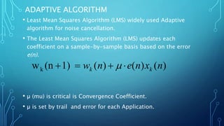 Active noise control | PPTX | Digital Audio | Computer Software and Applications