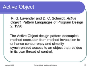 Active Object | PPT