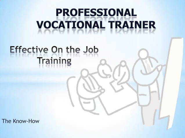 Active on job training sample 2012 | PPT
