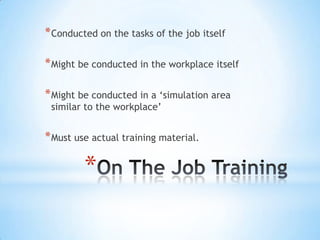 Active on job training sample 2012 | PPTX
