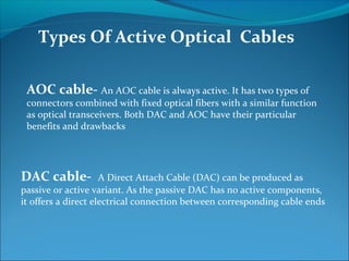 Active opticale cable | PPT