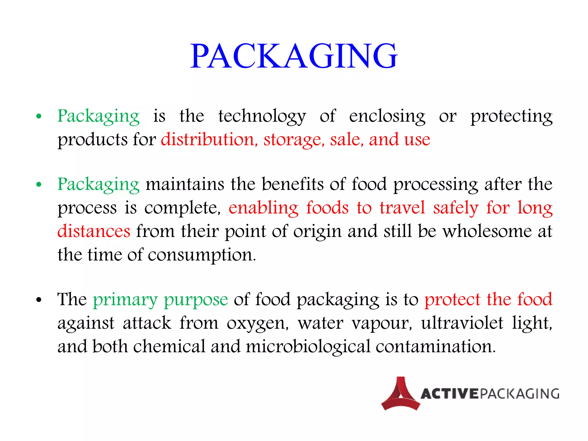 ACTIVE PACKAGING | PPTX