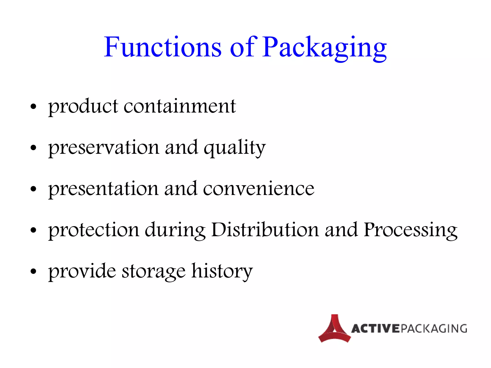 ACTIVE PACKAGING | PPTX