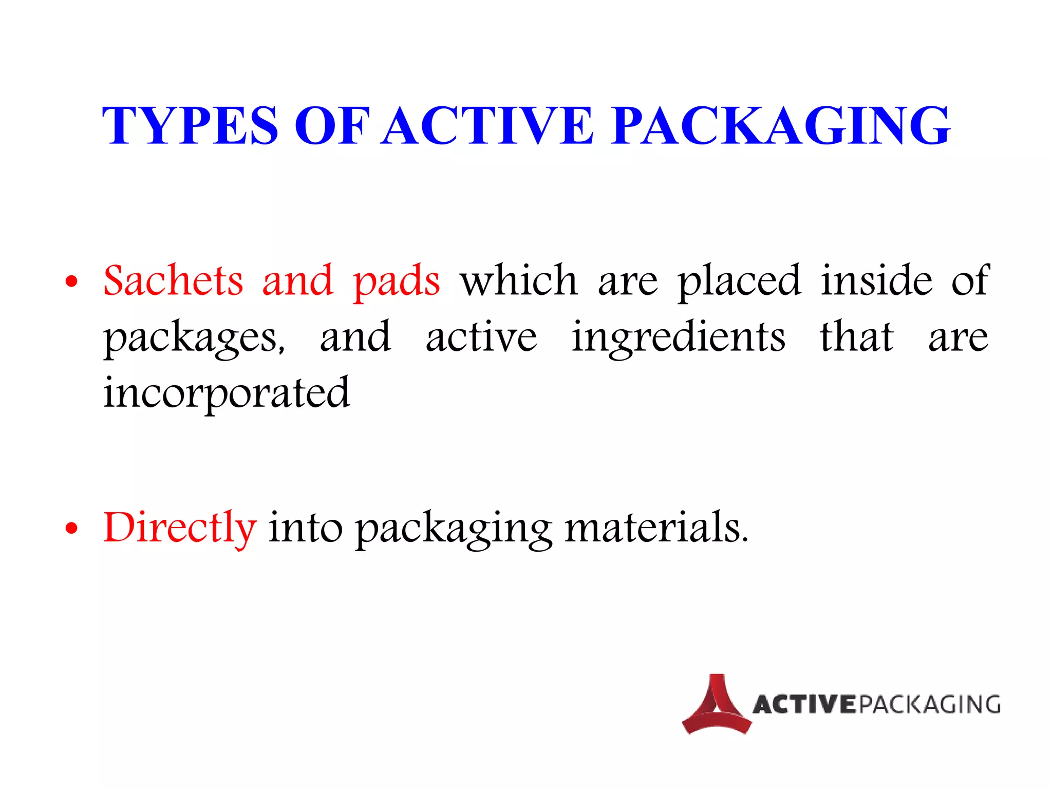 ACTIVE PACKAGING | PPTX