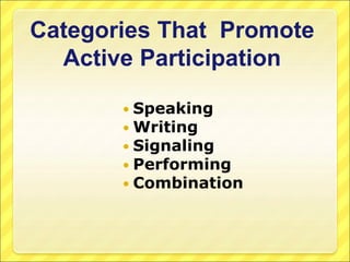 Active Participation and how teacher can help students in it .ppt