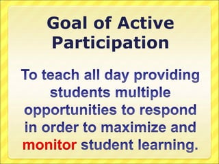 Active Participation and how teacher can help students in it .ppt