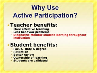Active Participation and how teacher can help students in it .ppt