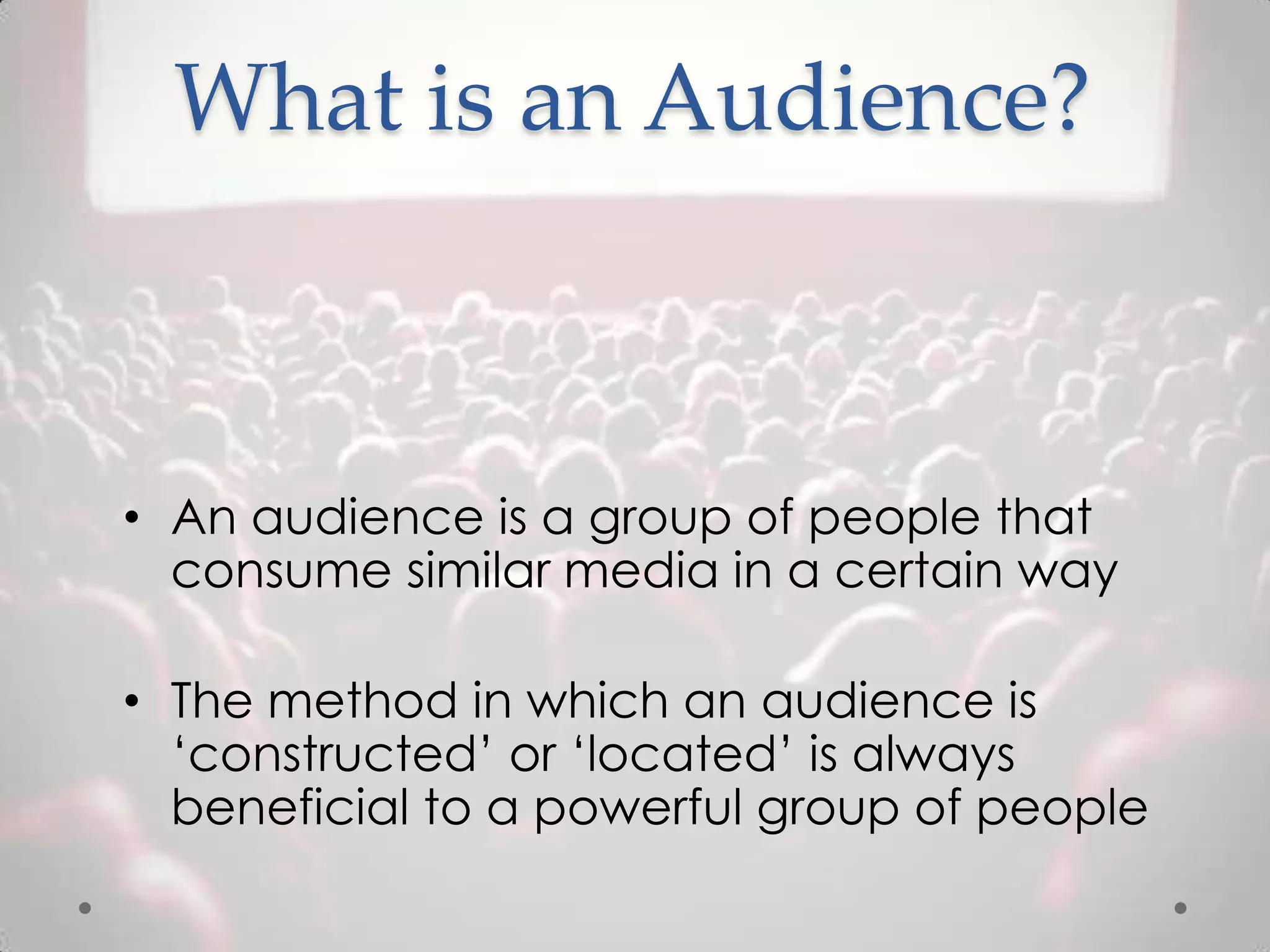 Active and Passive audience theories | PPTX