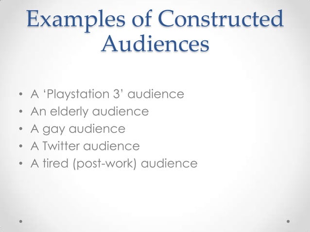 Active and Passive audience theories | PPTX