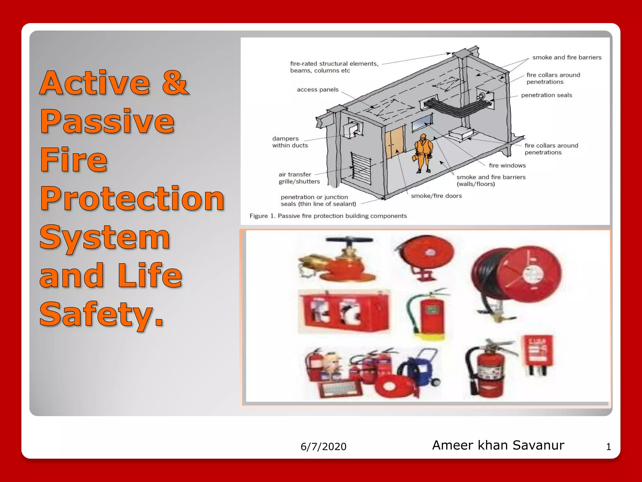 ACTIVE & PASSIVE PROTECTION SYSTEM & LIFE SAFETY . | PDF