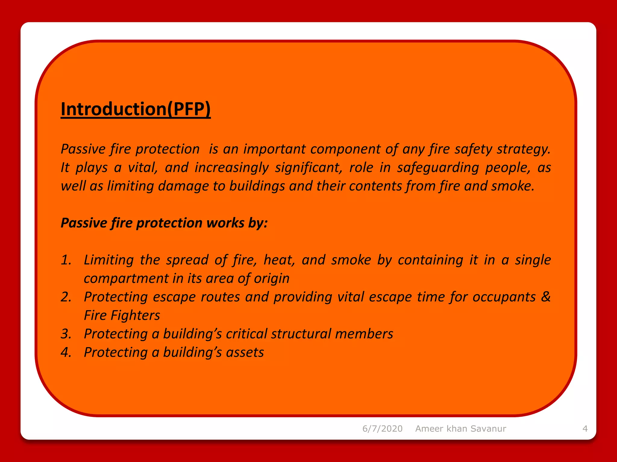 ACTIVE & PASSIVE PROTECTION SYSTEM & LIFE SAFETY . | PDF