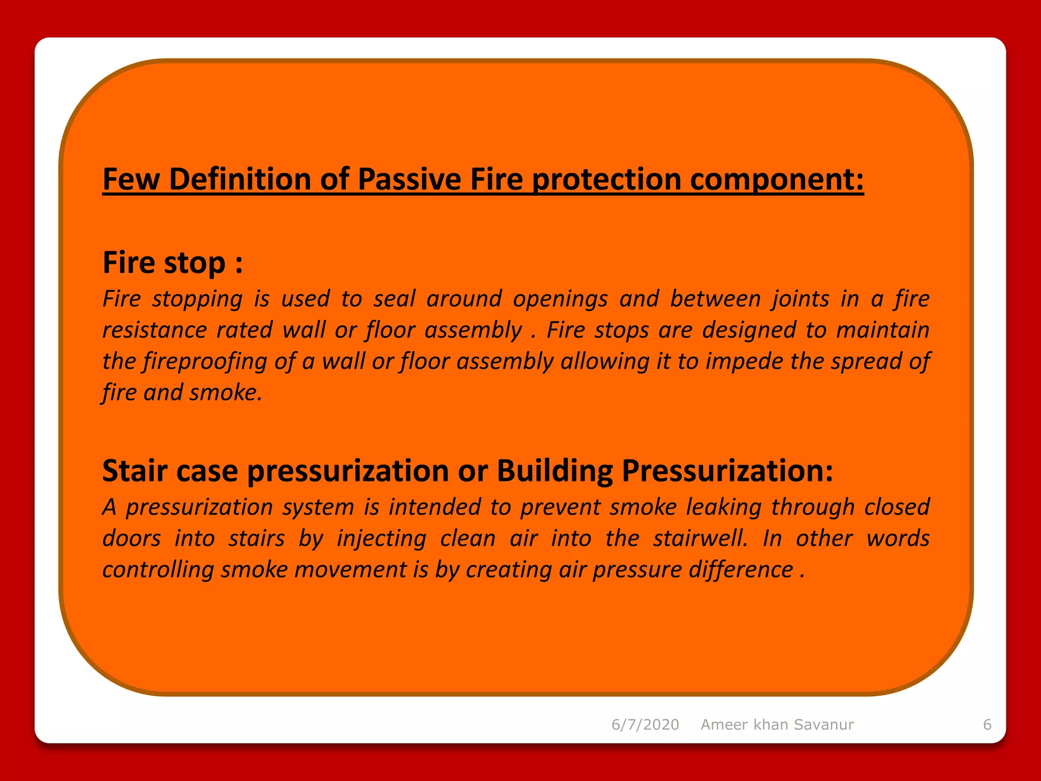ACTIVE & PASSIVE PROTECTION SYSTEM & LIFE SAFETY . | PDF
