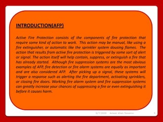 ACTIVE & PASSIVE PROTECTION SYSTEM & LIFE SAFETY . | PDF