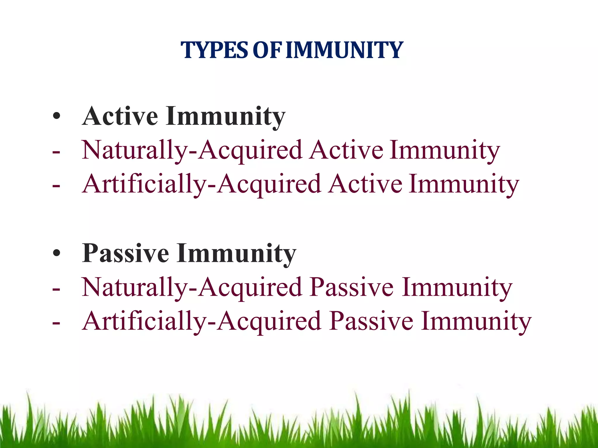 Active and passive immunity | PPTX