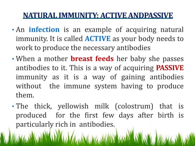 Active and passive immunity | PPTX | Infectious Diseases | Diseases and ...