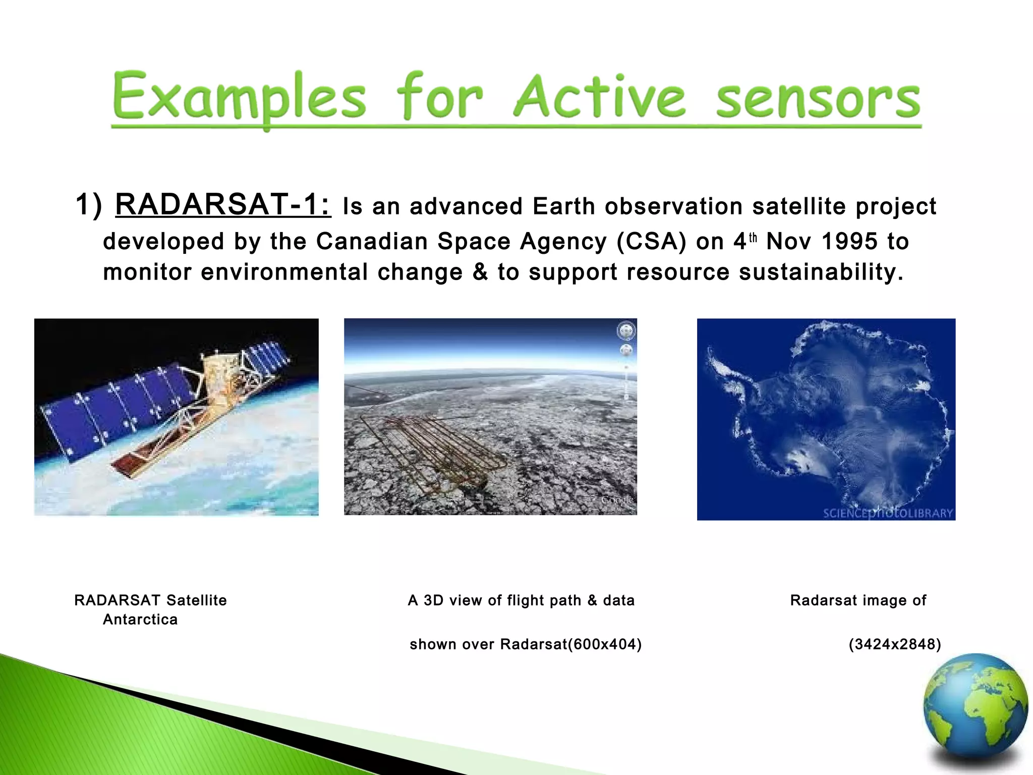 active and passive sensors | PPT