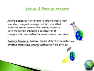 active and passive sensors | PPT
