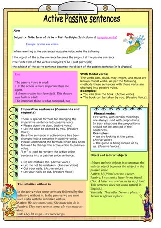 Active passive sentences | DOC