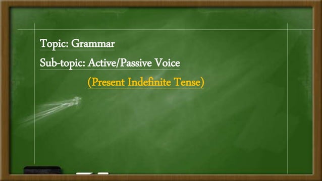Active and Passive Voice (Simple Present) | PPTX