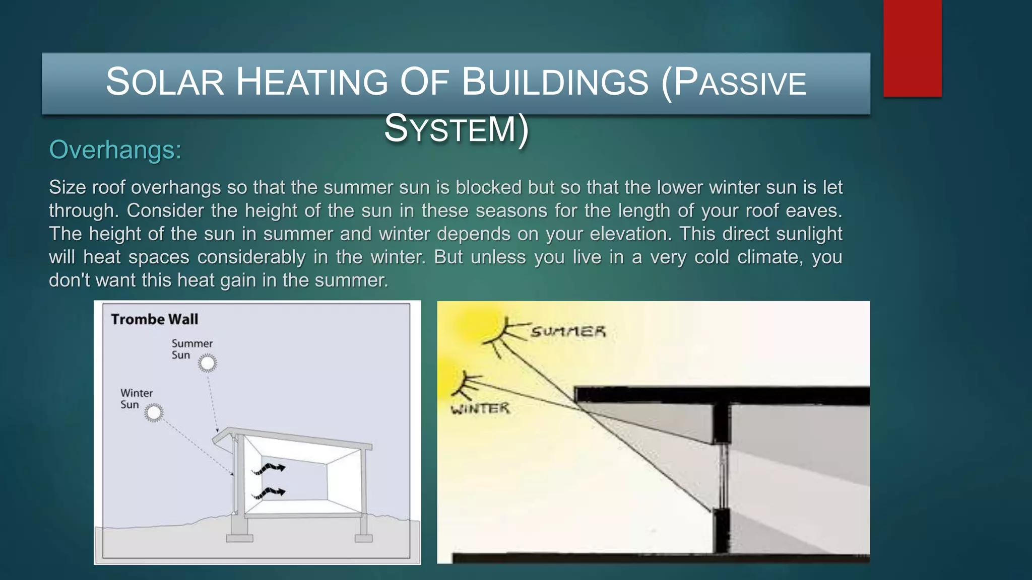 Active and Passive Solar Energy System | PPTX