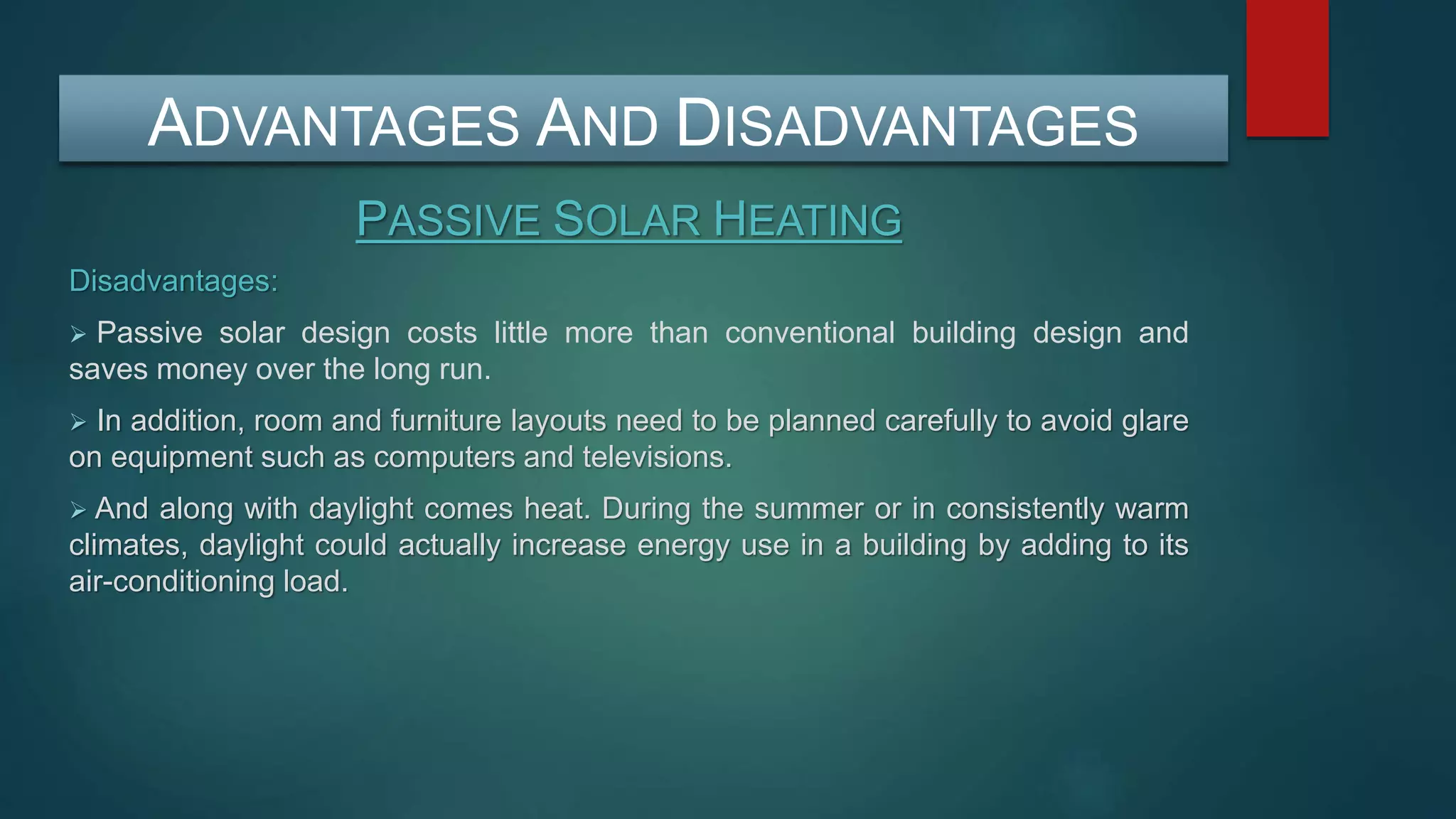 Active and Passive Solar Energy System | PPTX