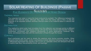 Active and Passive Solar Energy System | PPTX