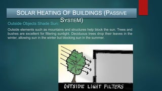 Active and Passive Solar Energy System | PPTX