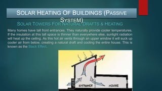 Active and Passive Solar Energy System | PPTX