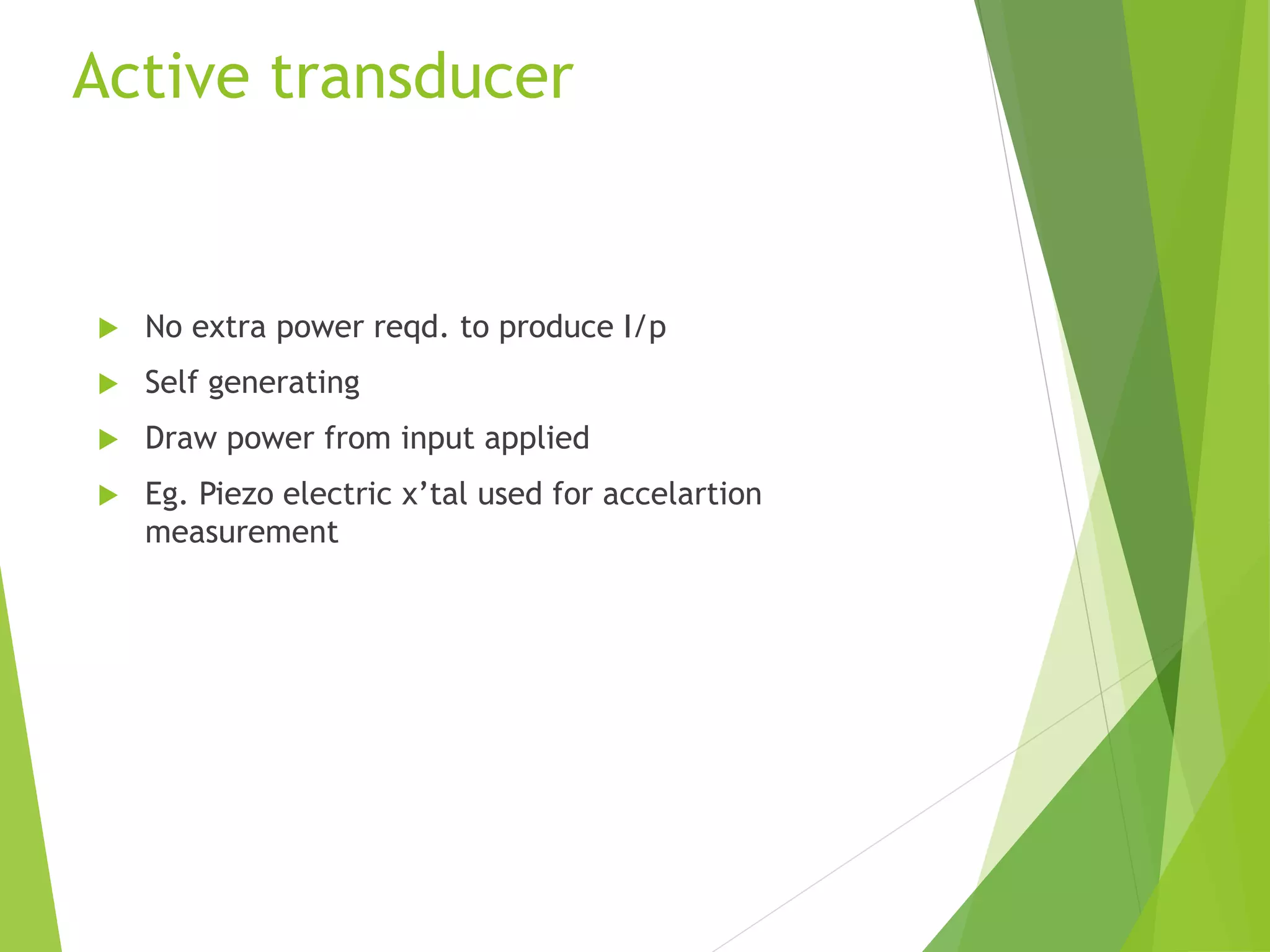 Active passive transducers slideshare | PPTX