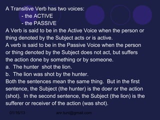 Active & passive voice | PPT