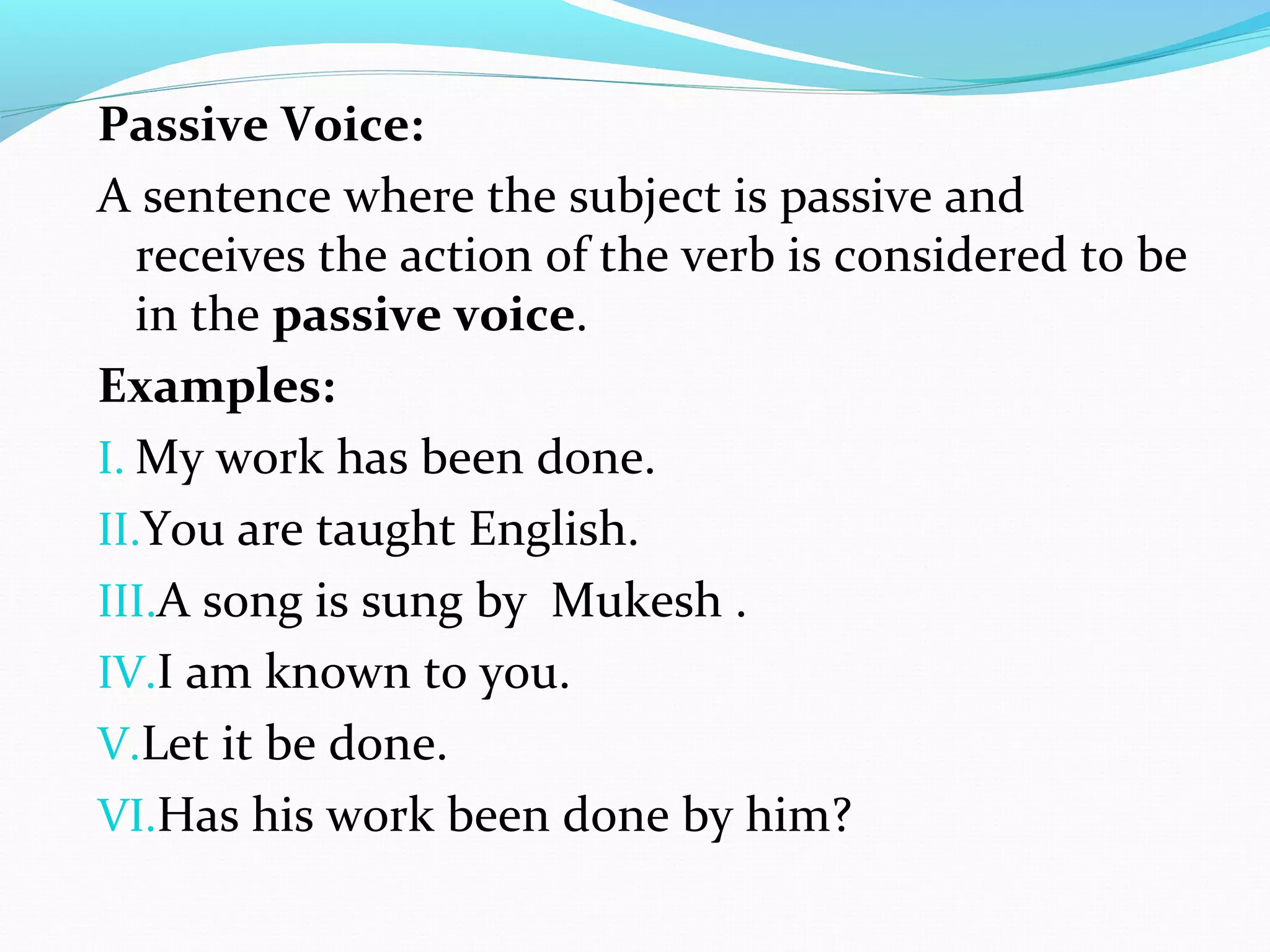 Active & passive voice | PPT