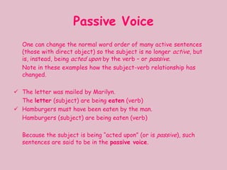 Active passive voice | PPTX