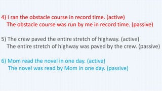 Active & Passive voice | PPTX