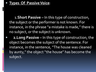 Active & passive voice | PPTX