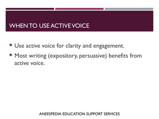 Active Passive Voice - English Grammar Workshop | PPT