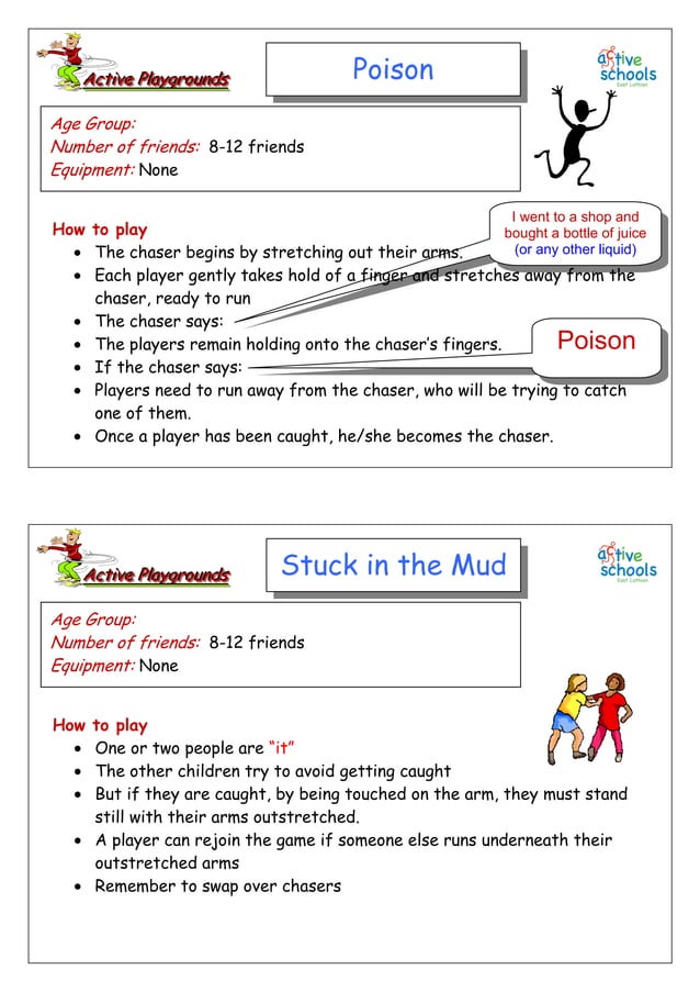Active playgrounds/ Game cards | PDF