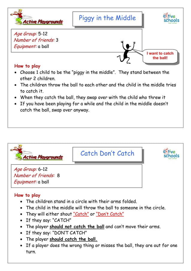 Active playgrounds/ Game cards | PDF