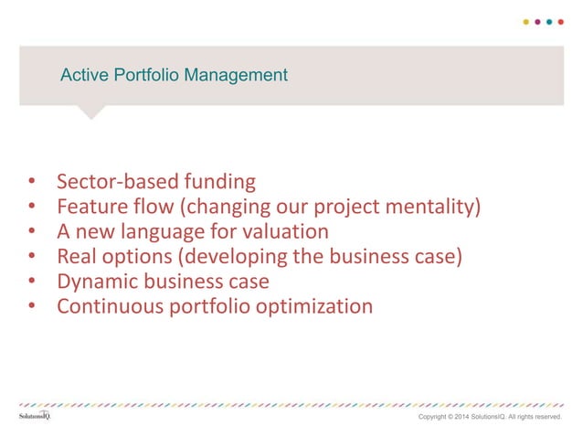 Active portfolio management | PPTX