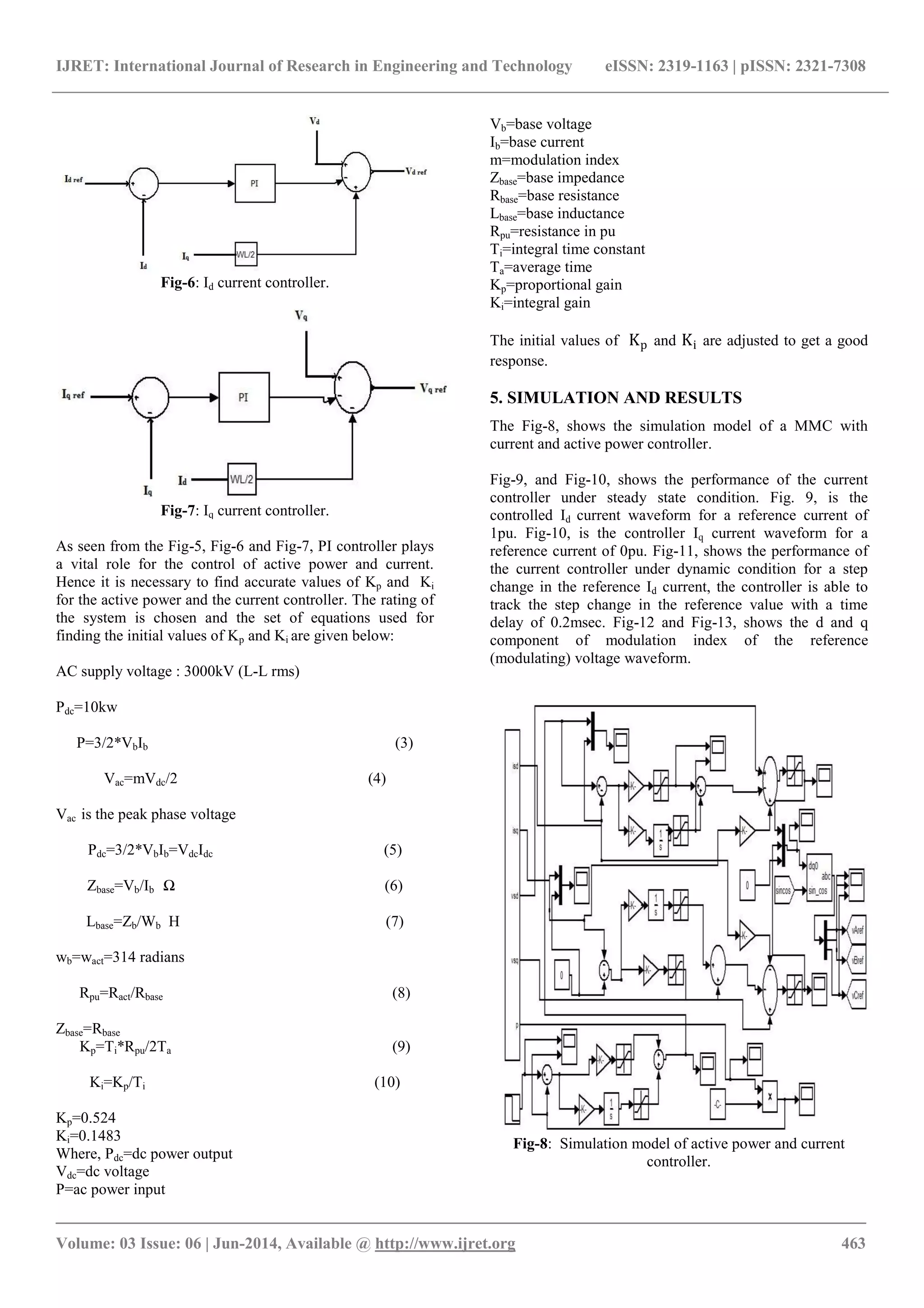Active Power And Current Control For A Modular Multilevel Converter Mmc Based System Pdf