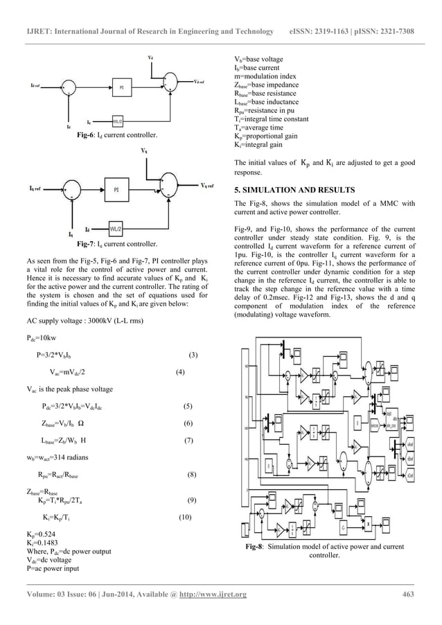 Active power and current control for a modular multilevel converter (mmc) based system | PDF