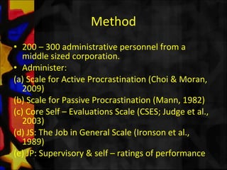 Active Procrastination | PPT